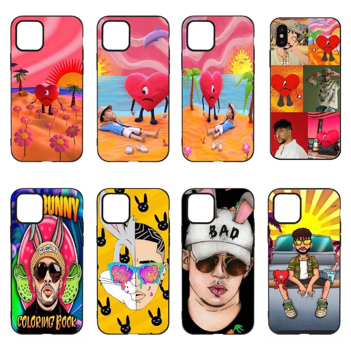 Custom Printed Quality Bad Bunny Phone Case Custom Printing Logo Phone ...
