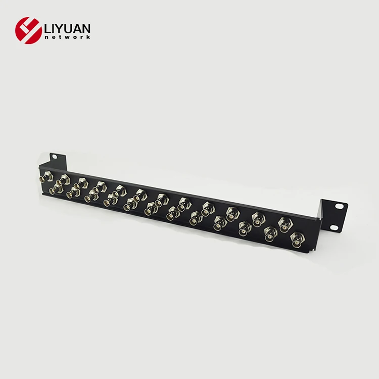 19'' 1U 24 Port BNC Patch Panel - Efficient Audio/video Distribution