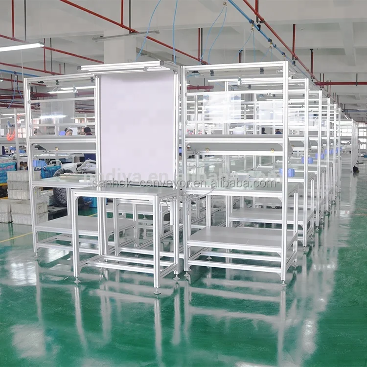 Movable Aluminum Profile Drawer Workbench for Factory