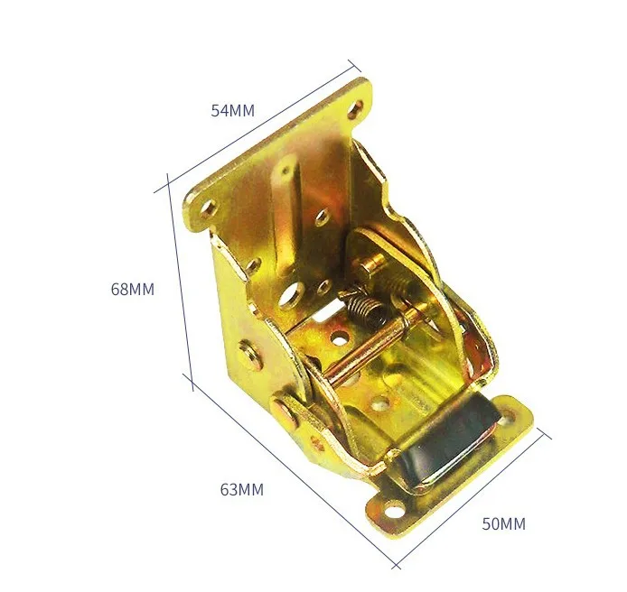 90 Degree Self-Locking Black Folding Hinge for Tables | Durable Cold ...
