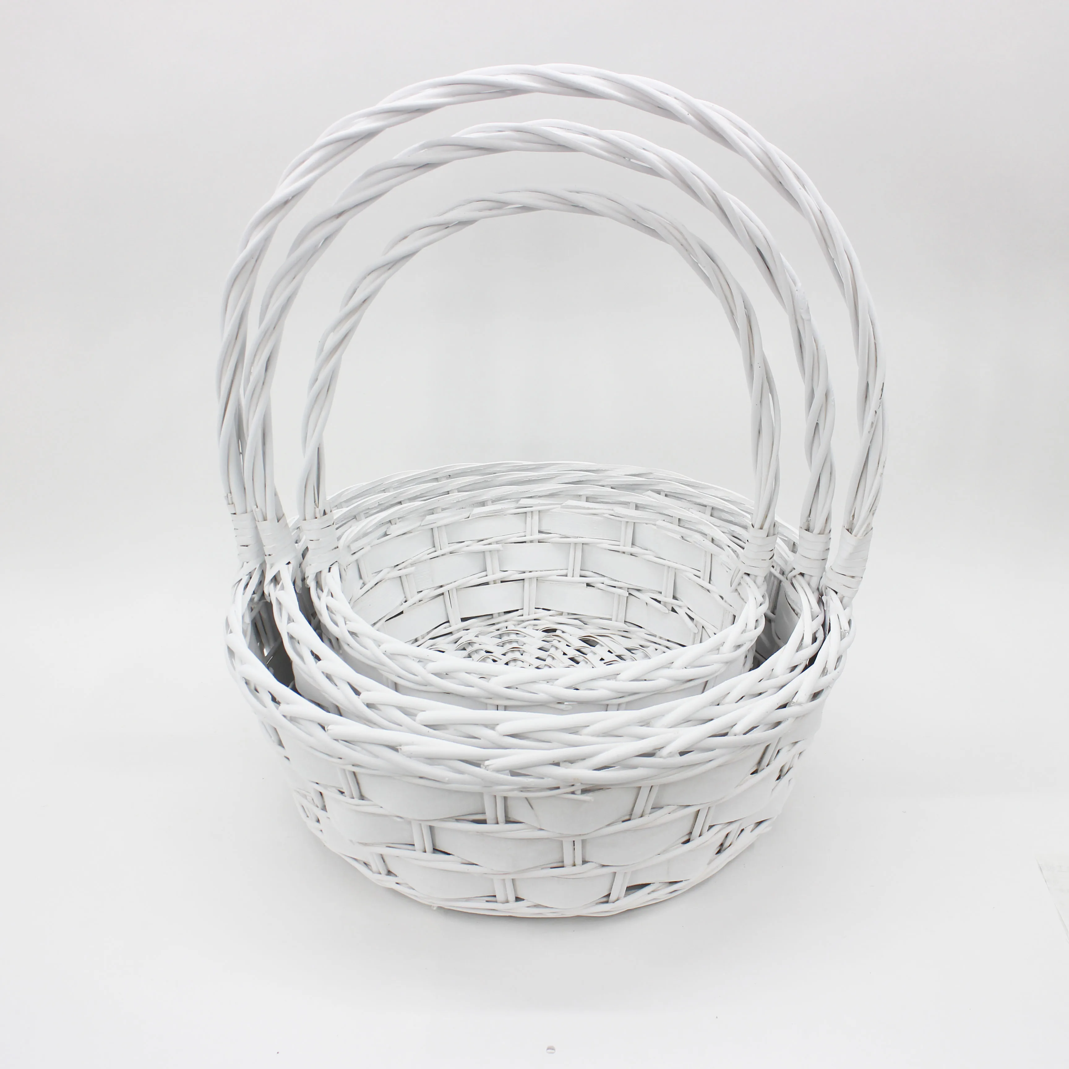 Factory Customized White Small Carrying Basket With Inner Lining ...