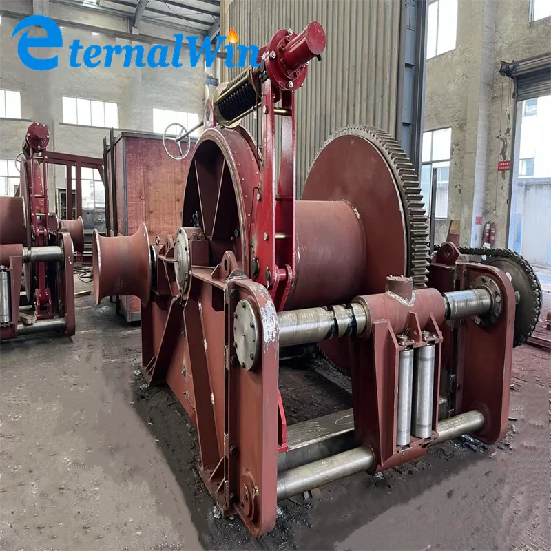 35ton Hydraulic / Electric Shipyard Mooring Winch For Sale - Buy ...