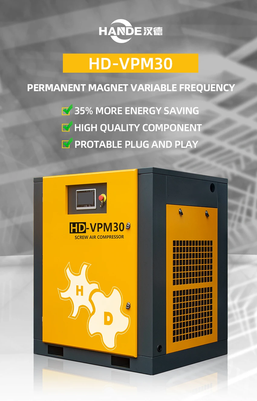 Hande Air Compressor 30kw 40hp Pm Vsd Air Compressor 220v/380v/440v ...