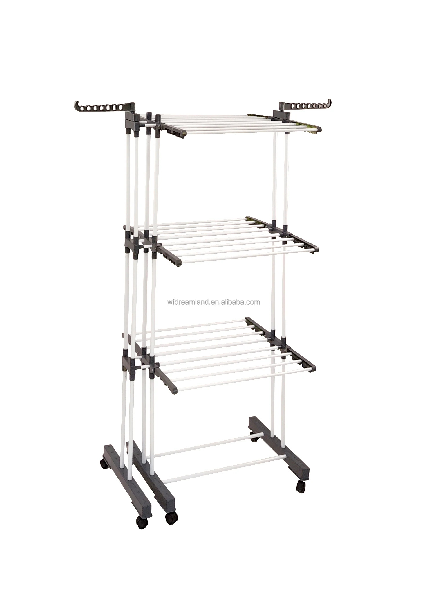4 Tier Extendable Clothes Dryer Rack - Foldable & Easy to Move