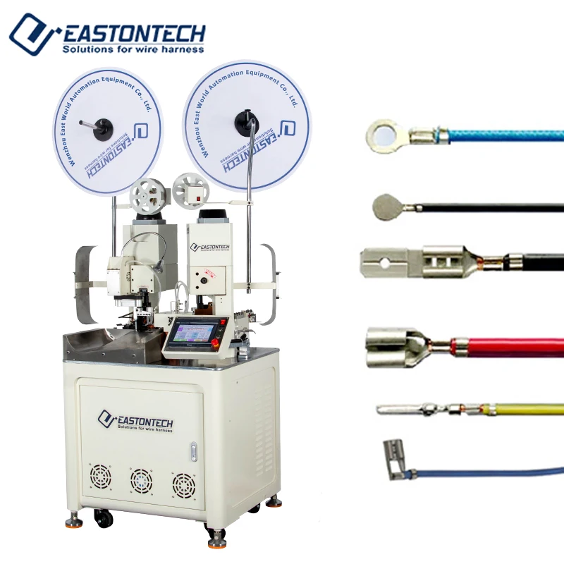 Ew-801 Fully Automatic Wire Stripping Crimping Machine For Awg28-awg12 ...