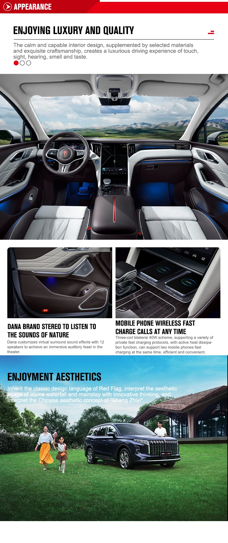 High Quality Hongqi Hs7 New Car In Stock Hongqi Hs7 Hot Sale 2022 2023 Hongqi Automobile Hs7 Gas ...