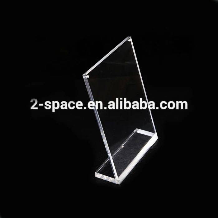 Clear Acrylic Desk Sign Counter Name Plate Sign With Vinyl Printed Desk ...