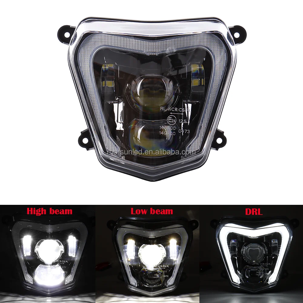E-mark Motorcycle LED Projector Headlight for KTM Duke 690