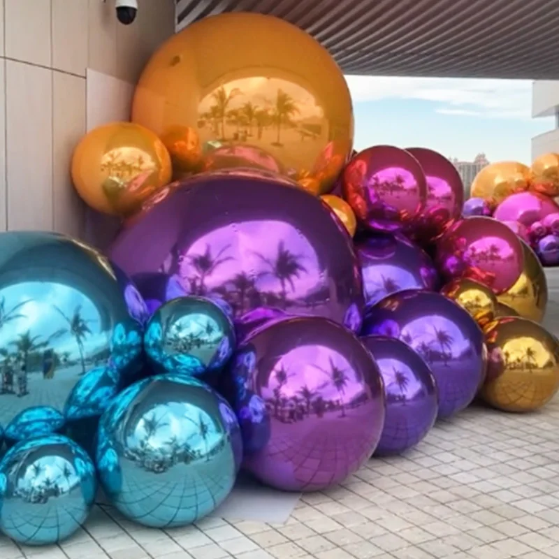 Inflatable Mirror Ball Inflatable Big Shiny Balls Shiny Sphere Disco ...