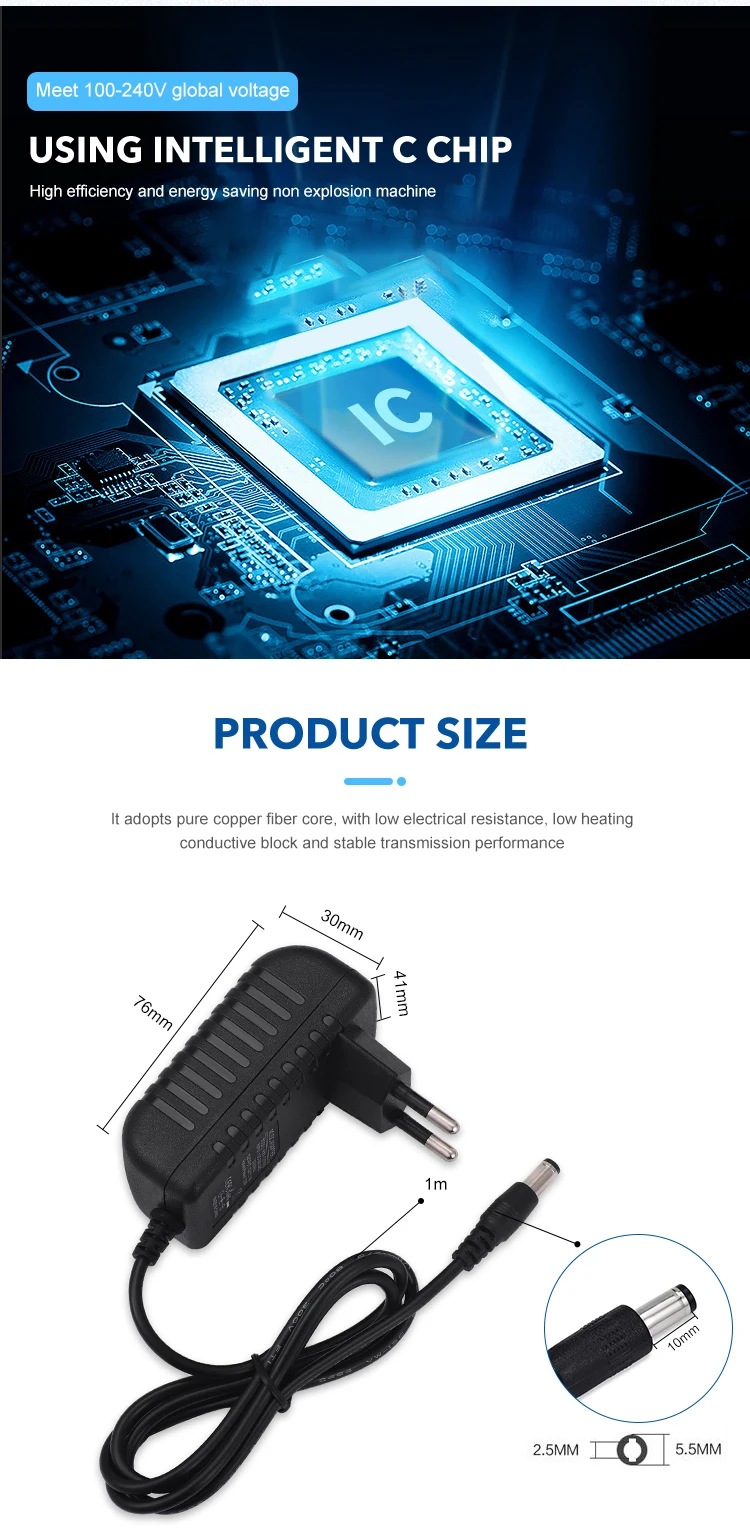 12V Power Adapters for CCTV LED Router - Reliable & Efficient