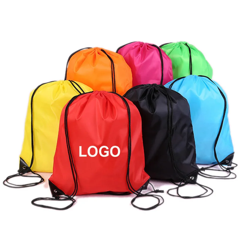 Original Factory Cheap Backpack Polyester Draw String Sports Bag Custom ...