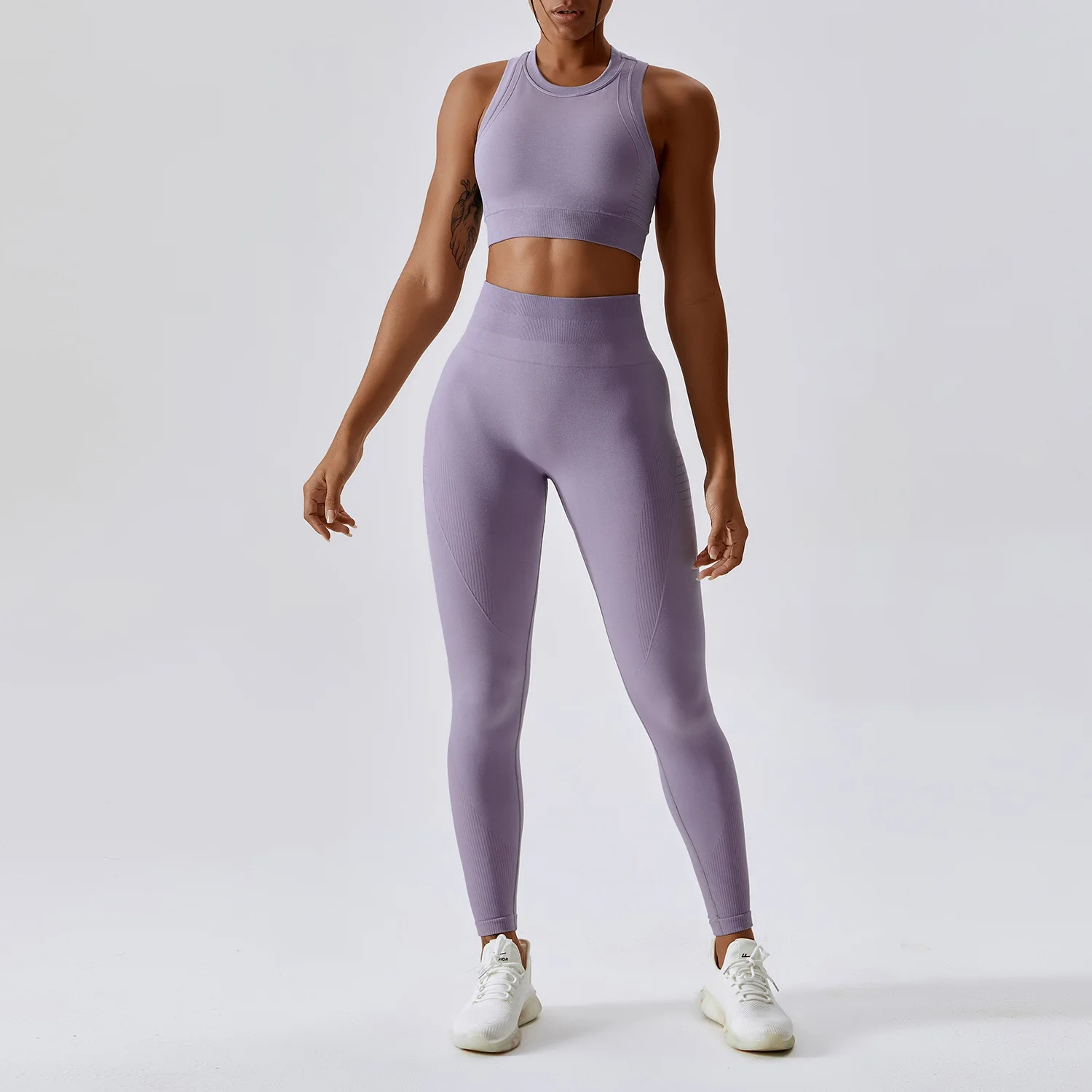 Wholesale Tik Tok Athletic Clothing Ladies Gym Fitness Sport Workout Clothes Activewear Seamless ...