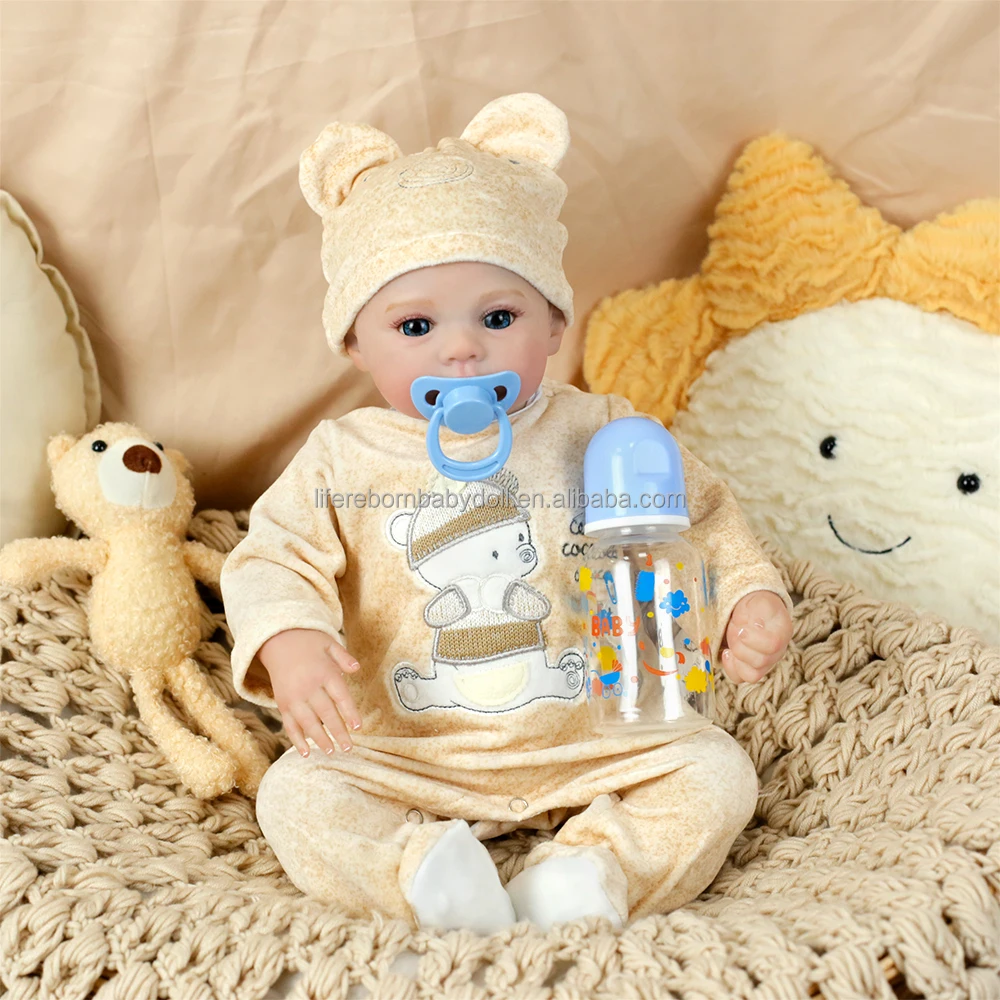 Lifereborn Hand- Painted Hair Reborn Baby Dolls Soft Huggable Cloth ...