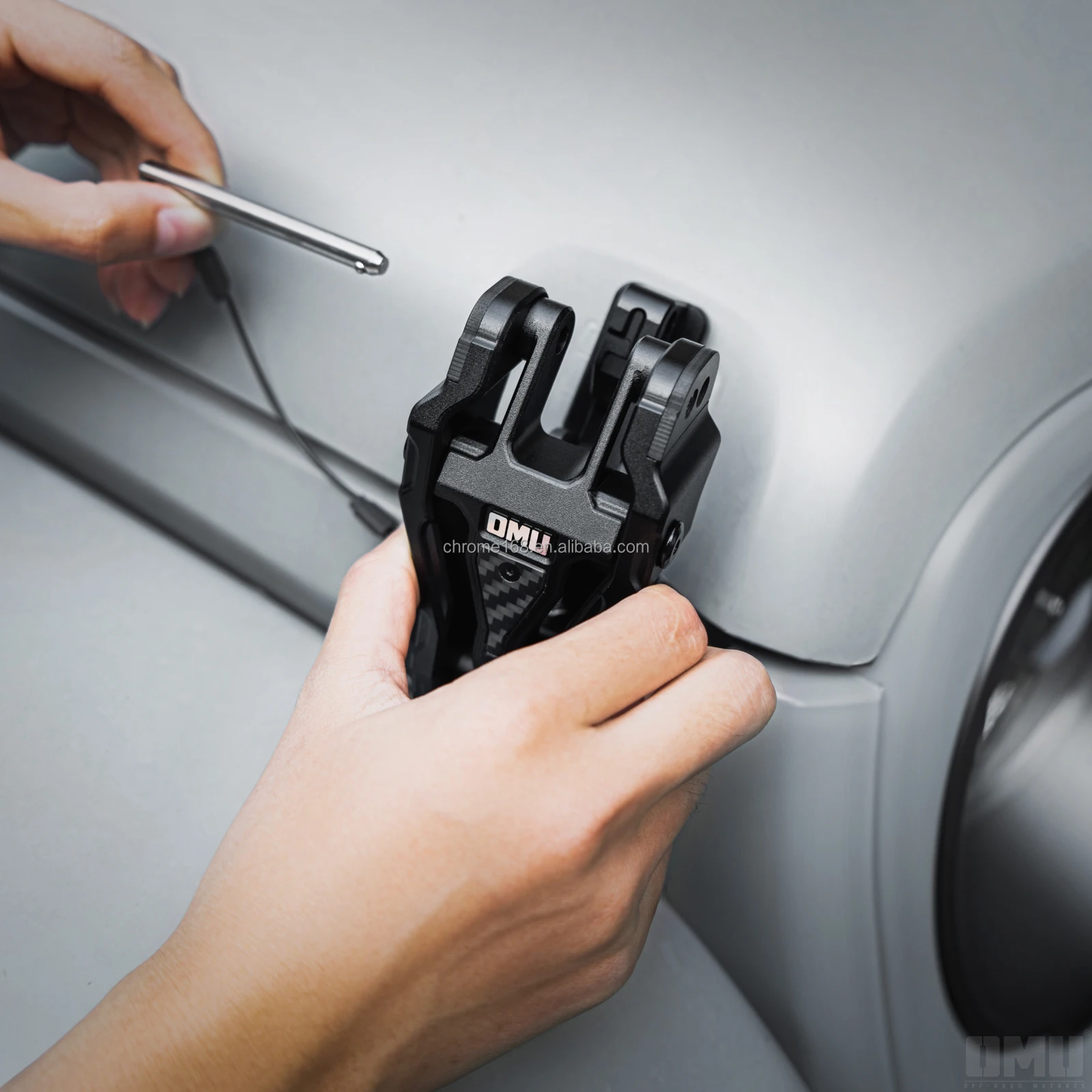 Omu Genesis Series Aluminum Hood Catch Lock Kits For Jeep Wrangler Jk ...