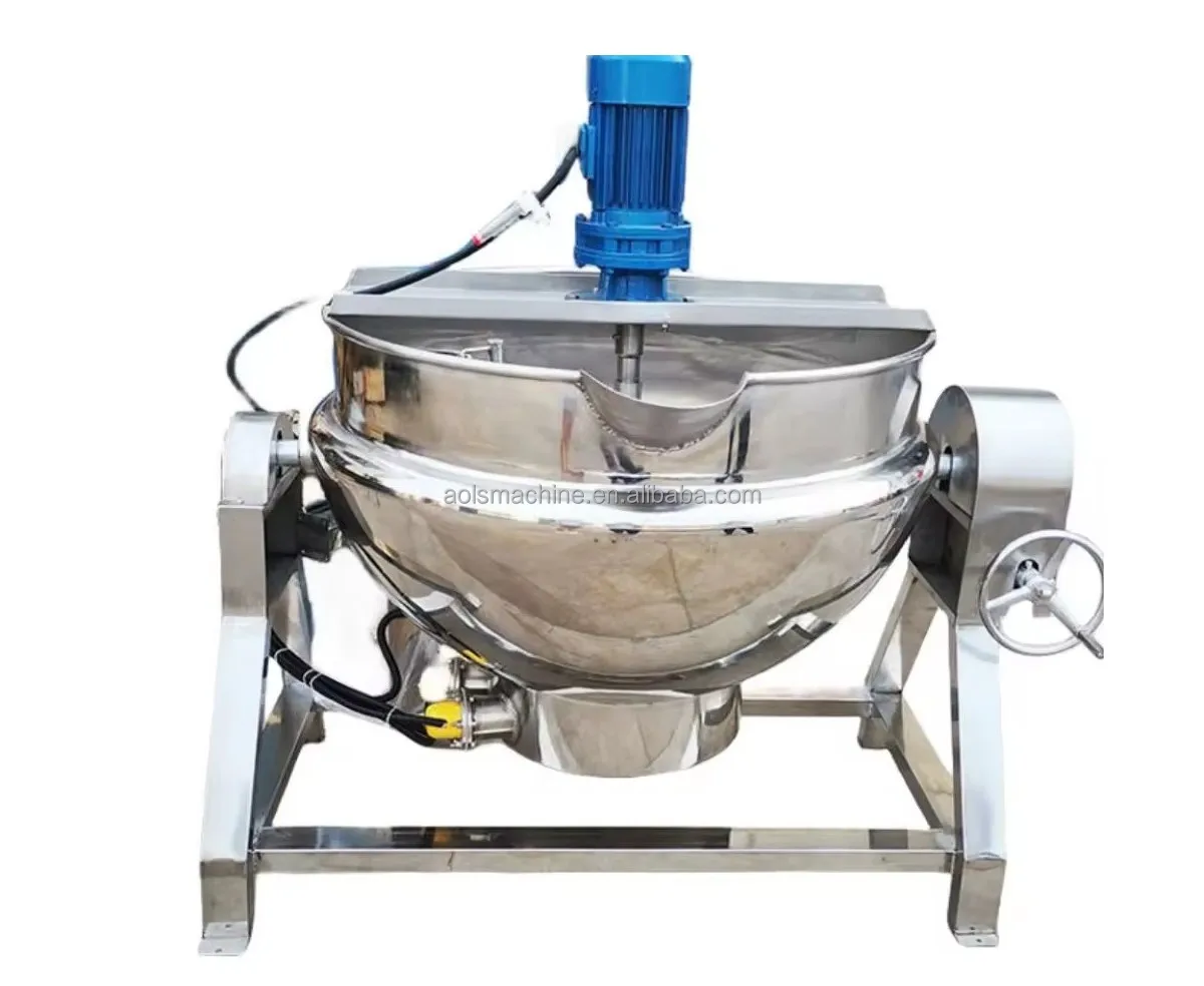 Stainless Steel 500l Double Agitator Steam Kettle Cooking Pot With ...