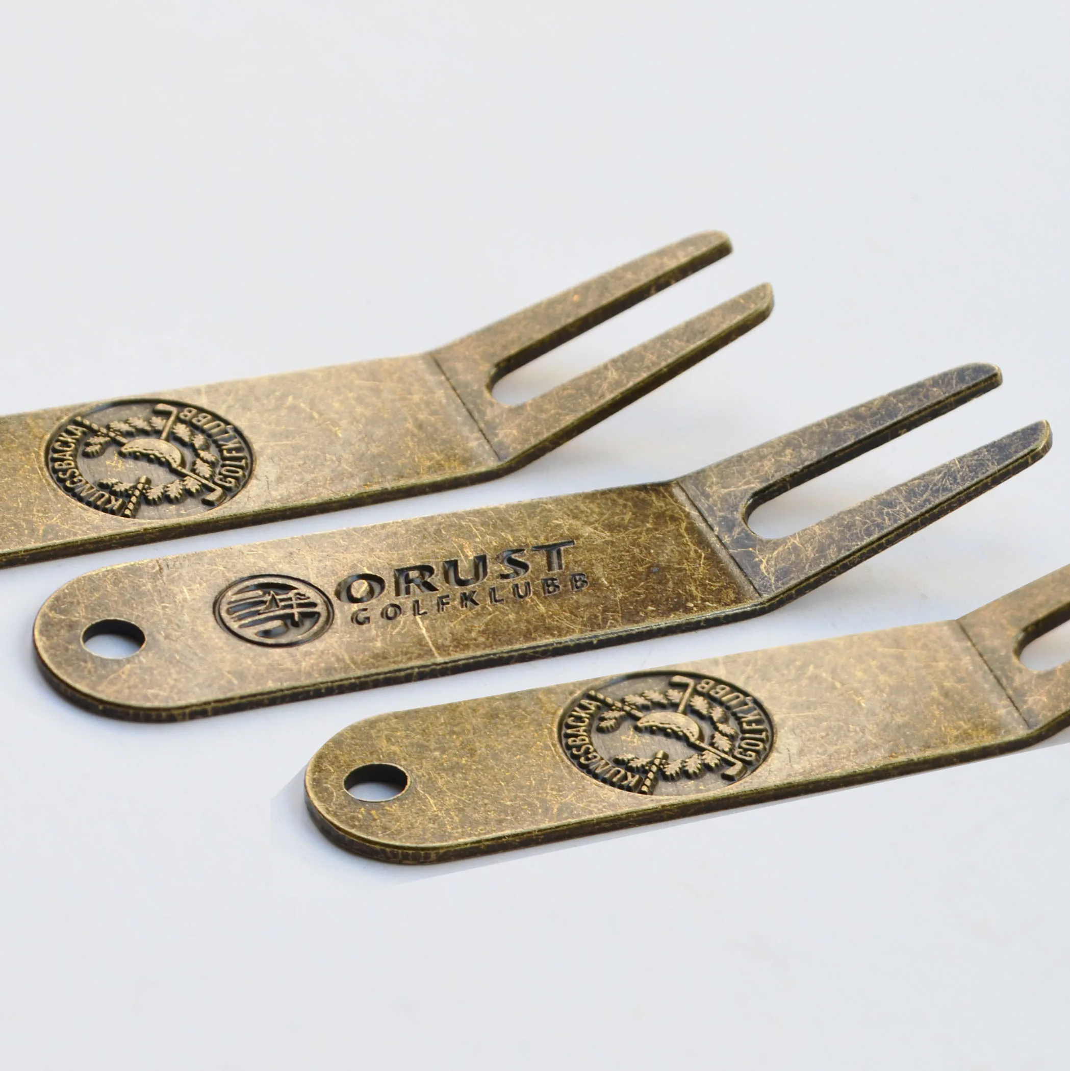 Custom Golf Divot Tool - Durable Iron with Antique Finish