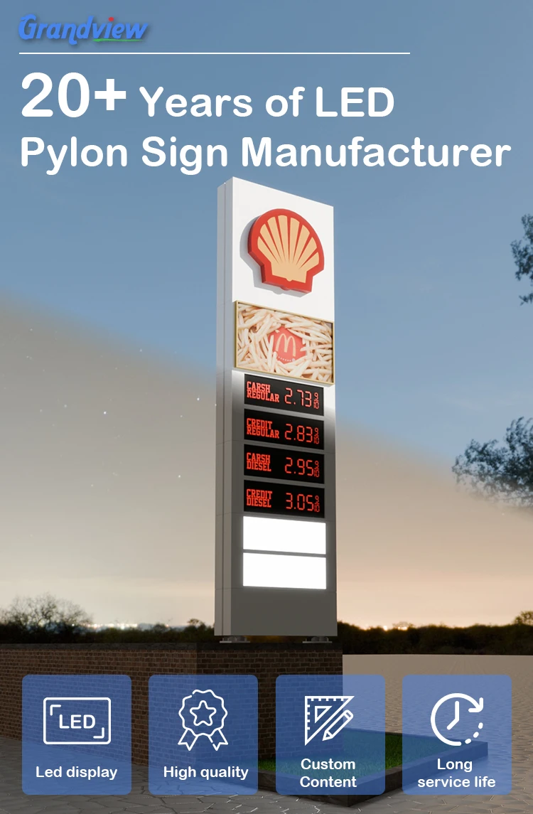 Customized Aluminum Wayfinding Gateway Signage - Pylon Signs