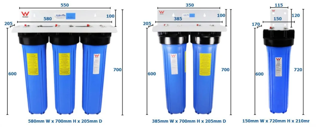 Big Blue Filter Housing - Efficient Water Filtration
