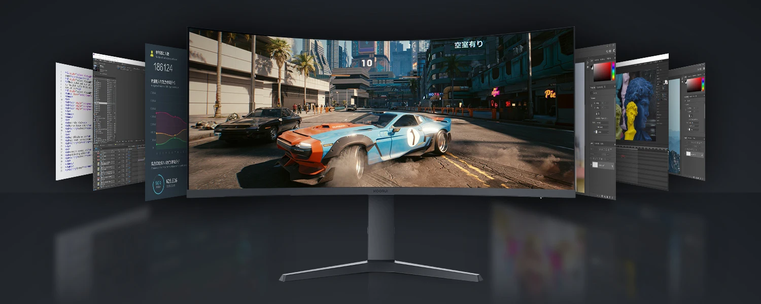 Koorui 34 Inch Curved Gaming Monitor - 4K 3440x1440, Anti-Blue Light ...