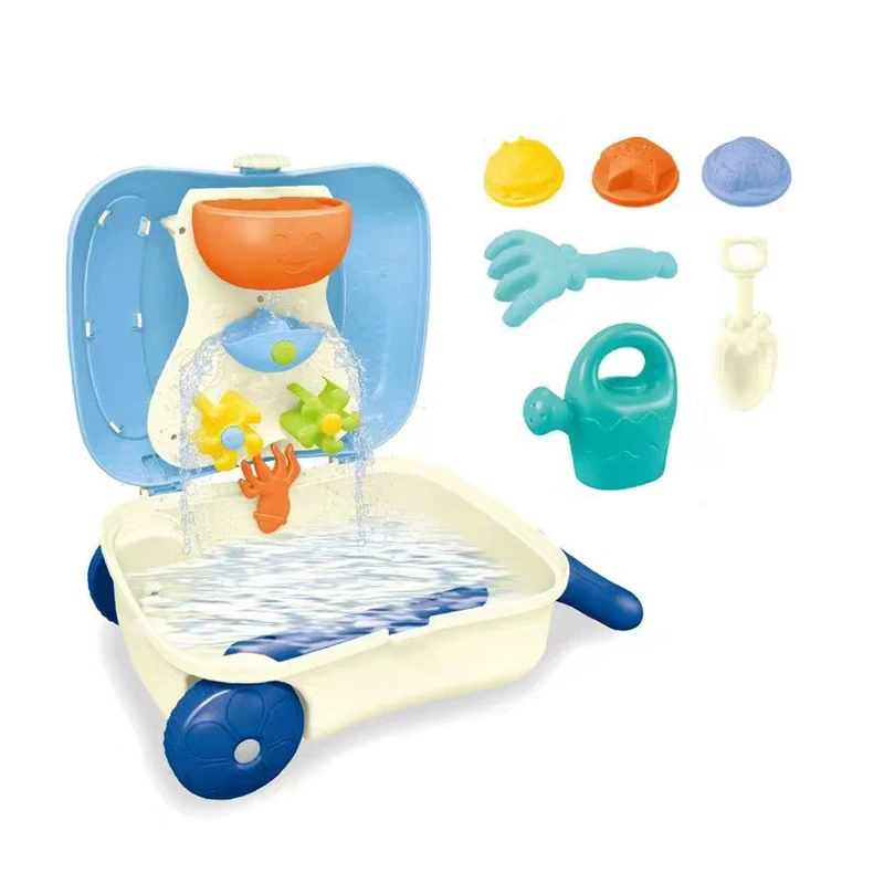 Outdoor Water Track Play Equipment For Kids With Sand Mold Toy And Hand ...