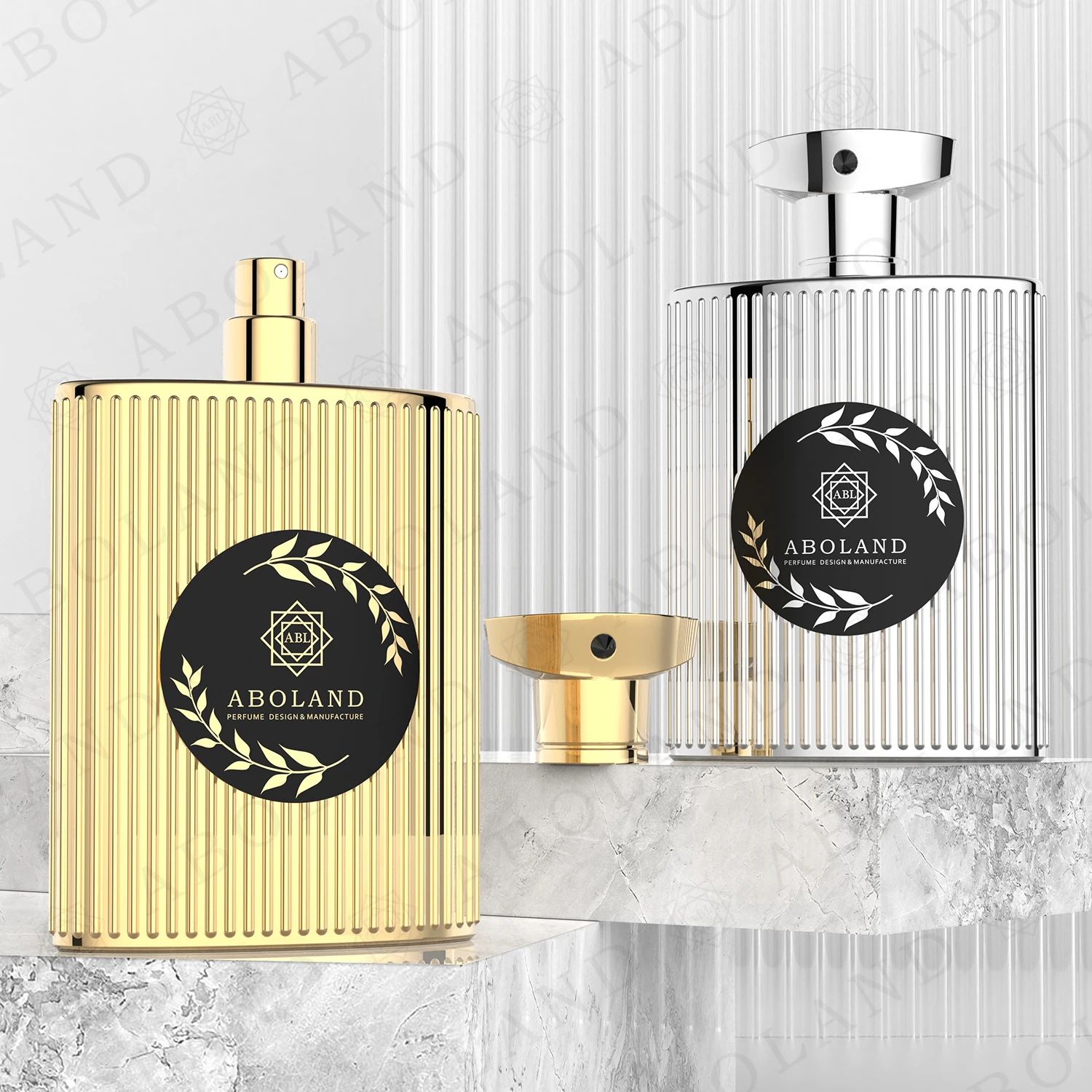 Rectangle Classical Perfume Bottle Custom Empty Perfume Bottle With Cap ...