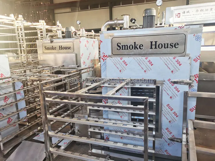 Customized Meat Sausage Hanging Trolley - Stainless Steel