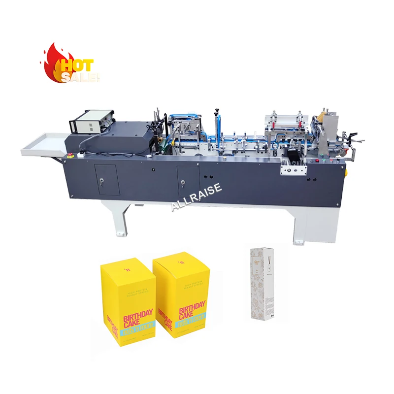 Automatic Small Paper Box Folding Gluing Machine by ALLRAISE