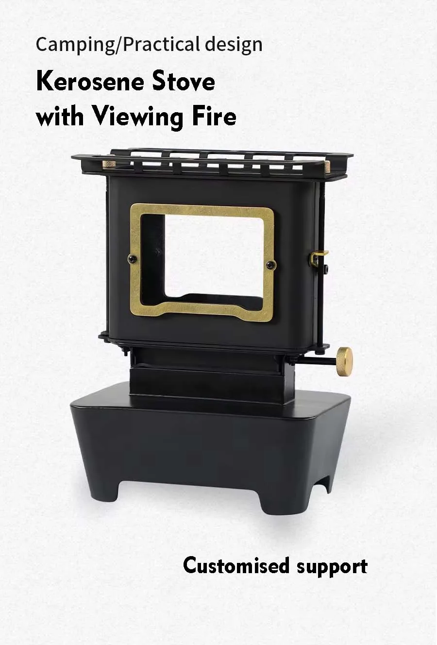 Portable Oil Lamp Stove - Ideal for Camping & Outdoor Heating