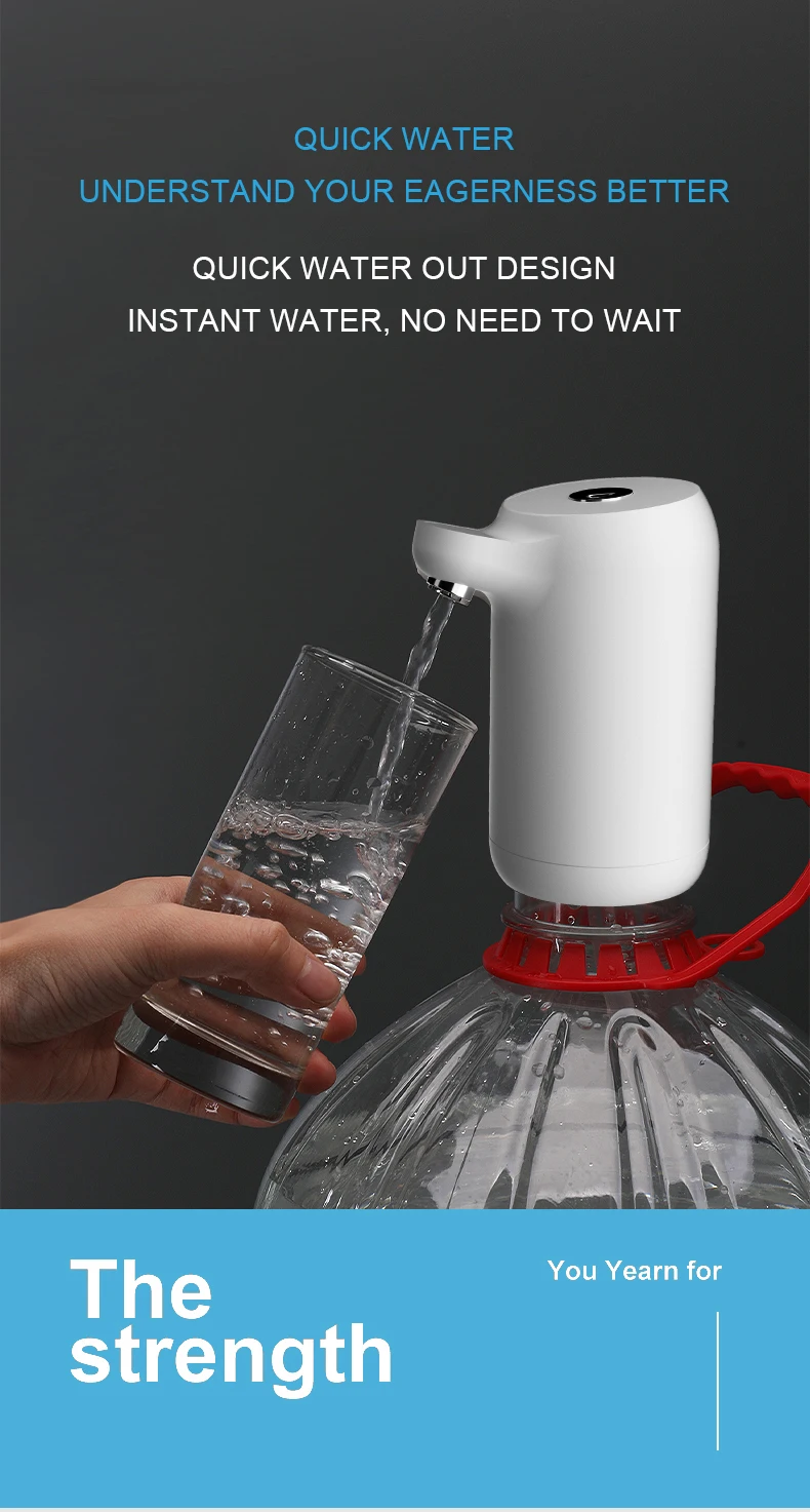 Mini Smart Manual Portable 5 Gallon Water Touch Screen Usb Recheable ...