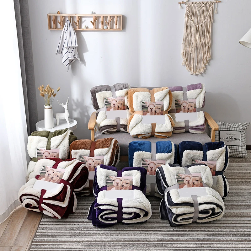 Wholesale Cheap Polyester Sherpa Fleece Blankets