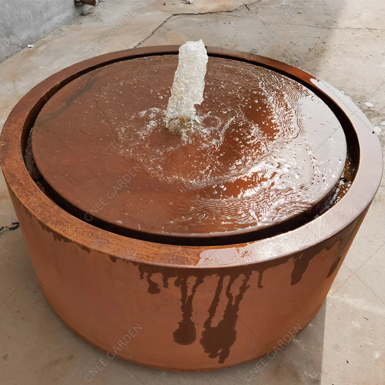 Waterfall Corten Steel Water Fountain Outdoor Garden Backyard Water ...