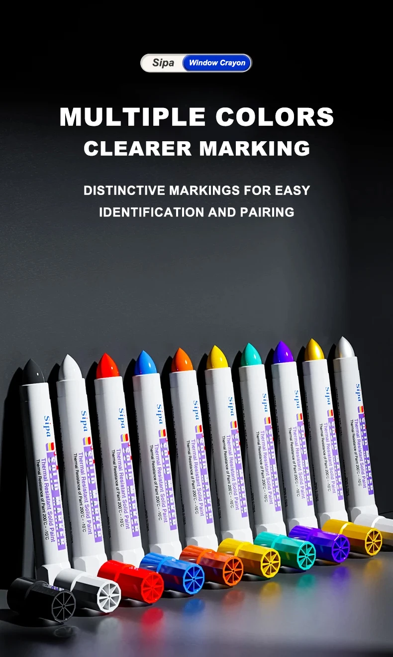 Sipa Solid Marker - Permanent Marking for Wet Surfaces