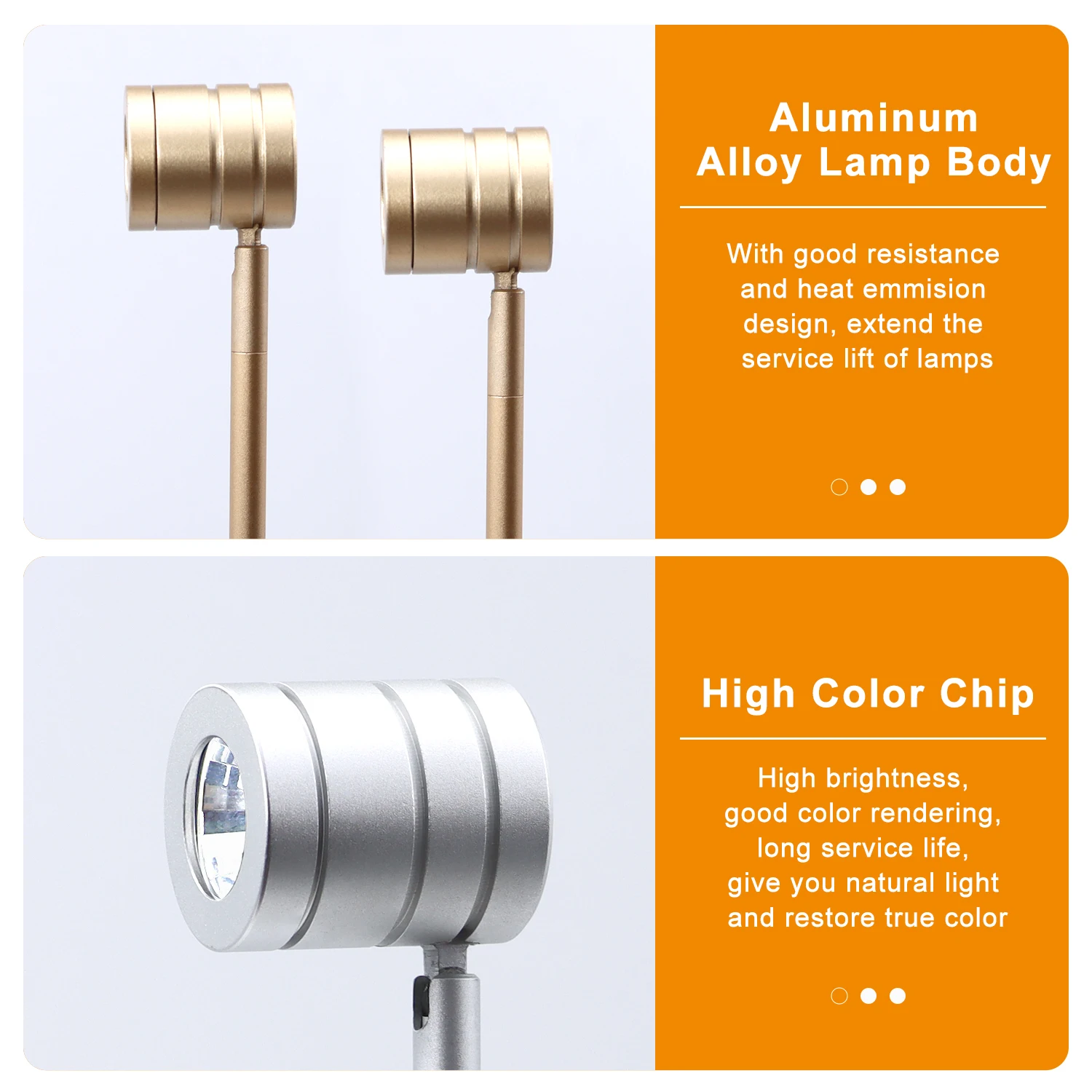 VST Mini Led Spot Glass Display Showcase Led Light for Jewelry Showcase ...