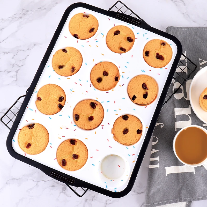 Non-stick Bakeware Bpa Free Silicone Mafen Cup Silicone Cake Mold Pans ...