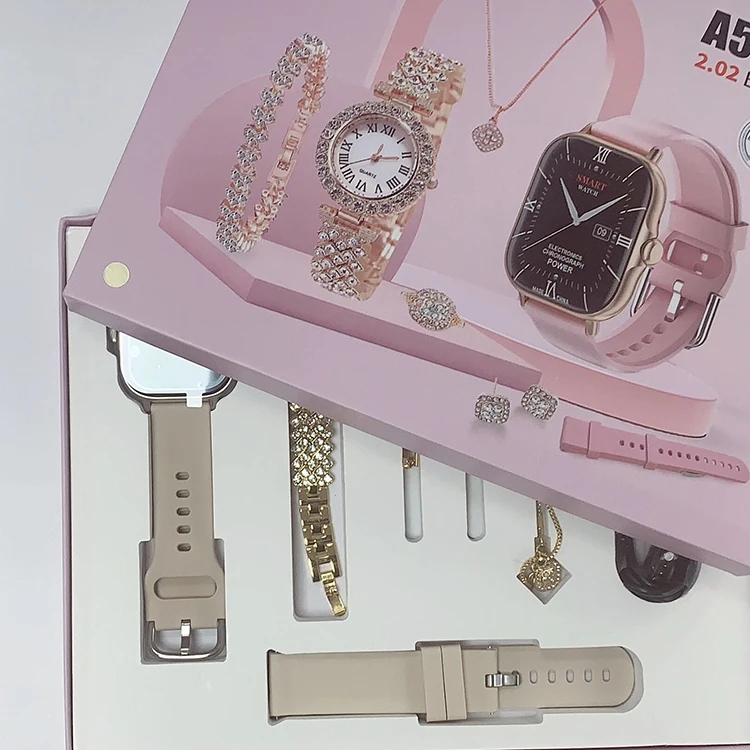 2024 Luxury Gold Ladies Smart Watch A58 Plus - Fitness Tracker