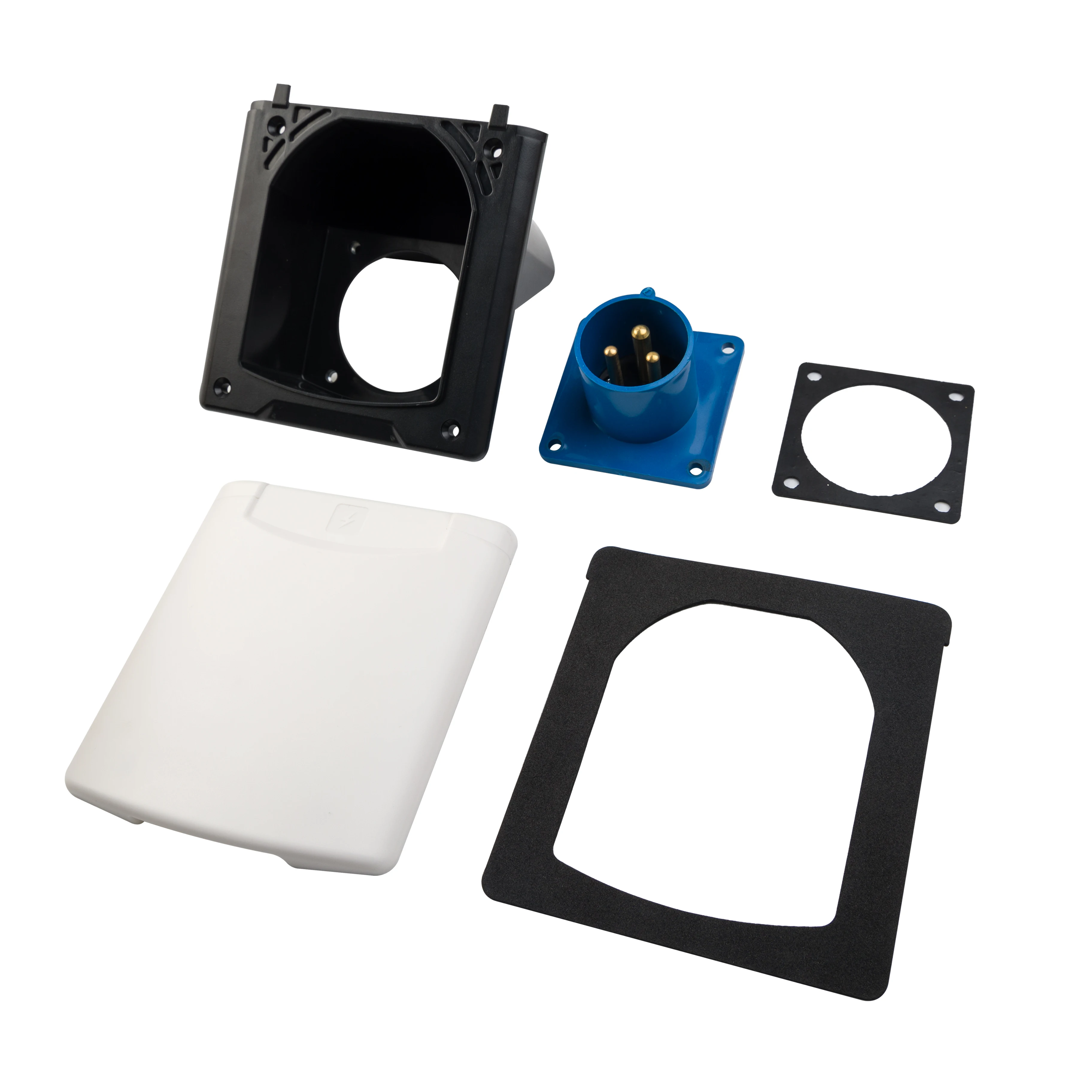 IP44 Waterproof ABS UV Resistance 16A 32A CEE Socket