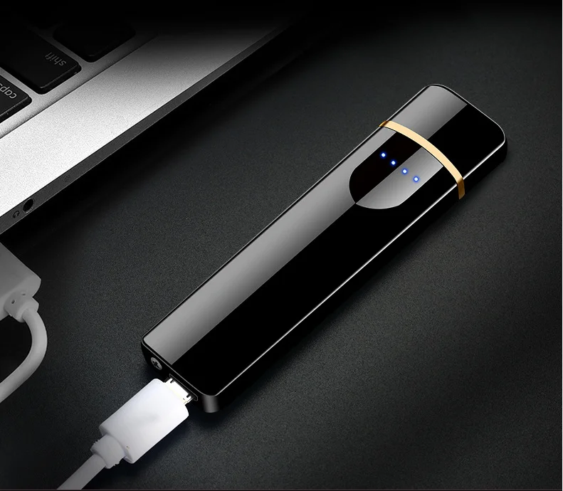 Usb Lighters Fingerprint Induction Rechargeable Ultra-thin Lighter ...