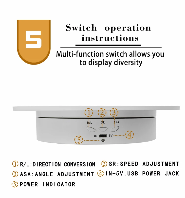 360 Degree Electric Rotating Display Stand - Durable & Versatile