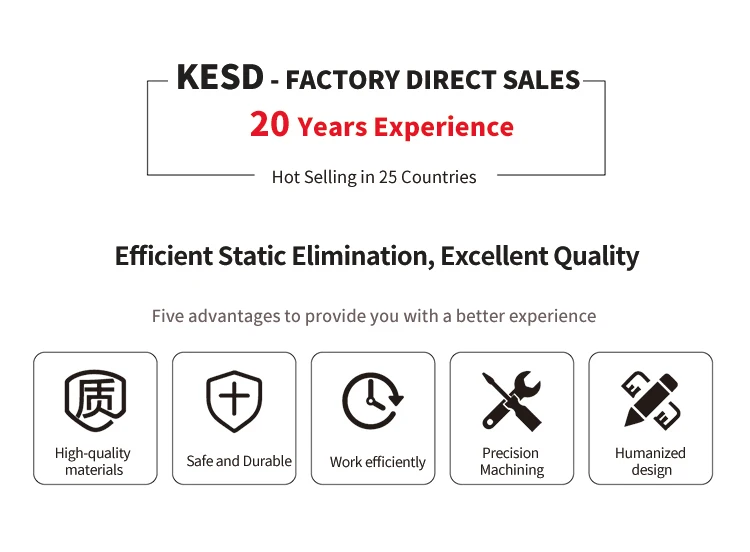 KF-21AW-6P ESD Benchtop Ionizing Air Blower - Auto-cleaning