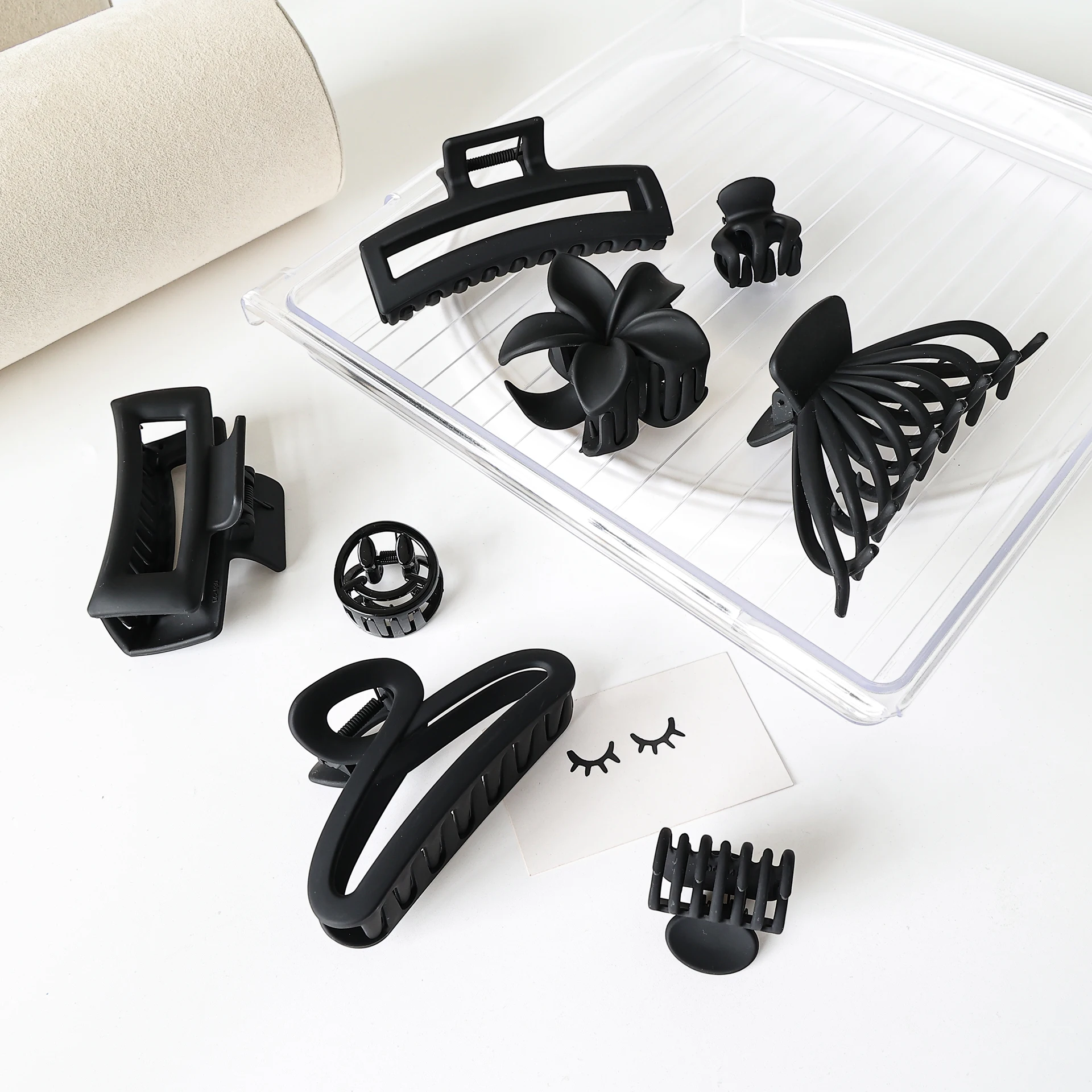 Custom Recycled Plastic Hair Claw Clips - Sustainable & Stylish