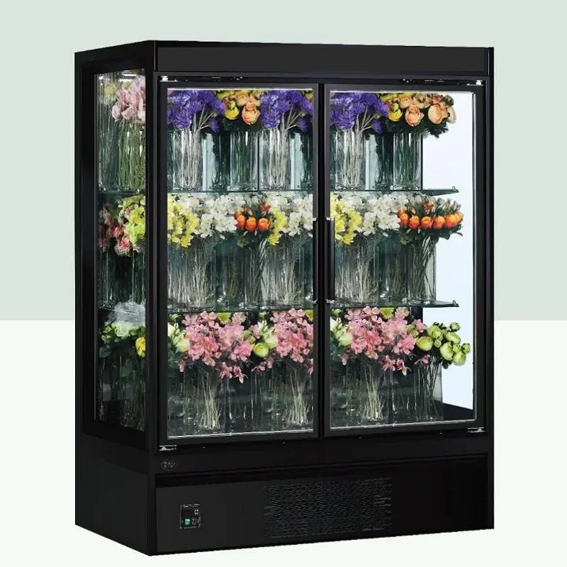 Commercial Fresh Flower Refrigeration Showcase - Double Door