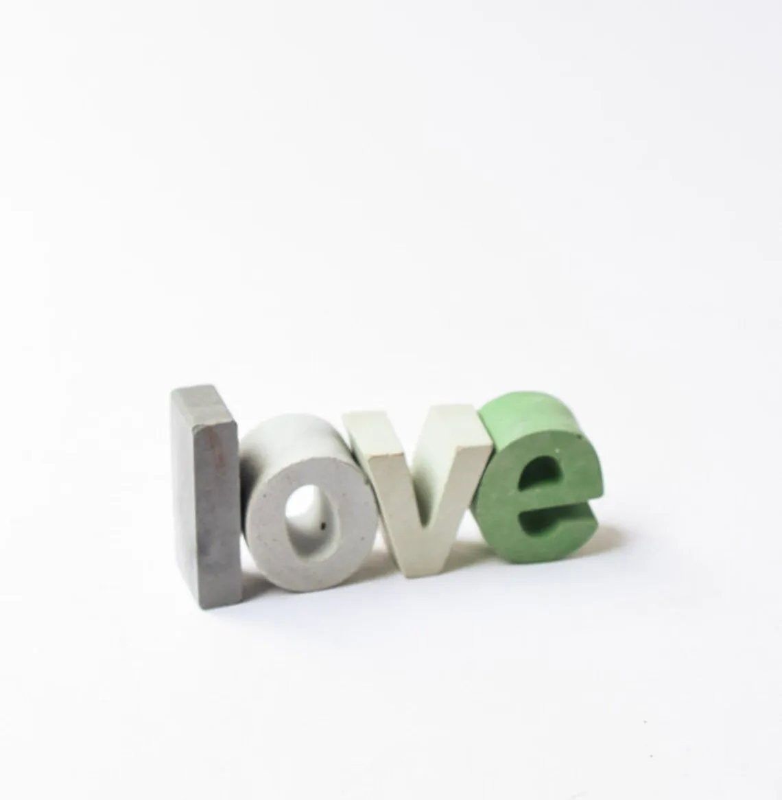 Concrete Name Sign - Modern Home Decor for Kids' Room