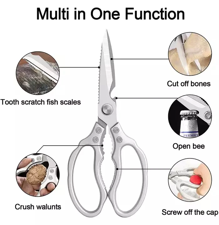 Stainless Steel Kitchen Bone Scissors - Multi Functional