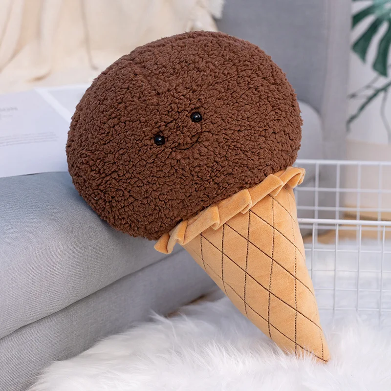 Cpc Ice-cream Cone Pillow Stuffed Snack Plush Doll Oem/odm Hot Sale ...