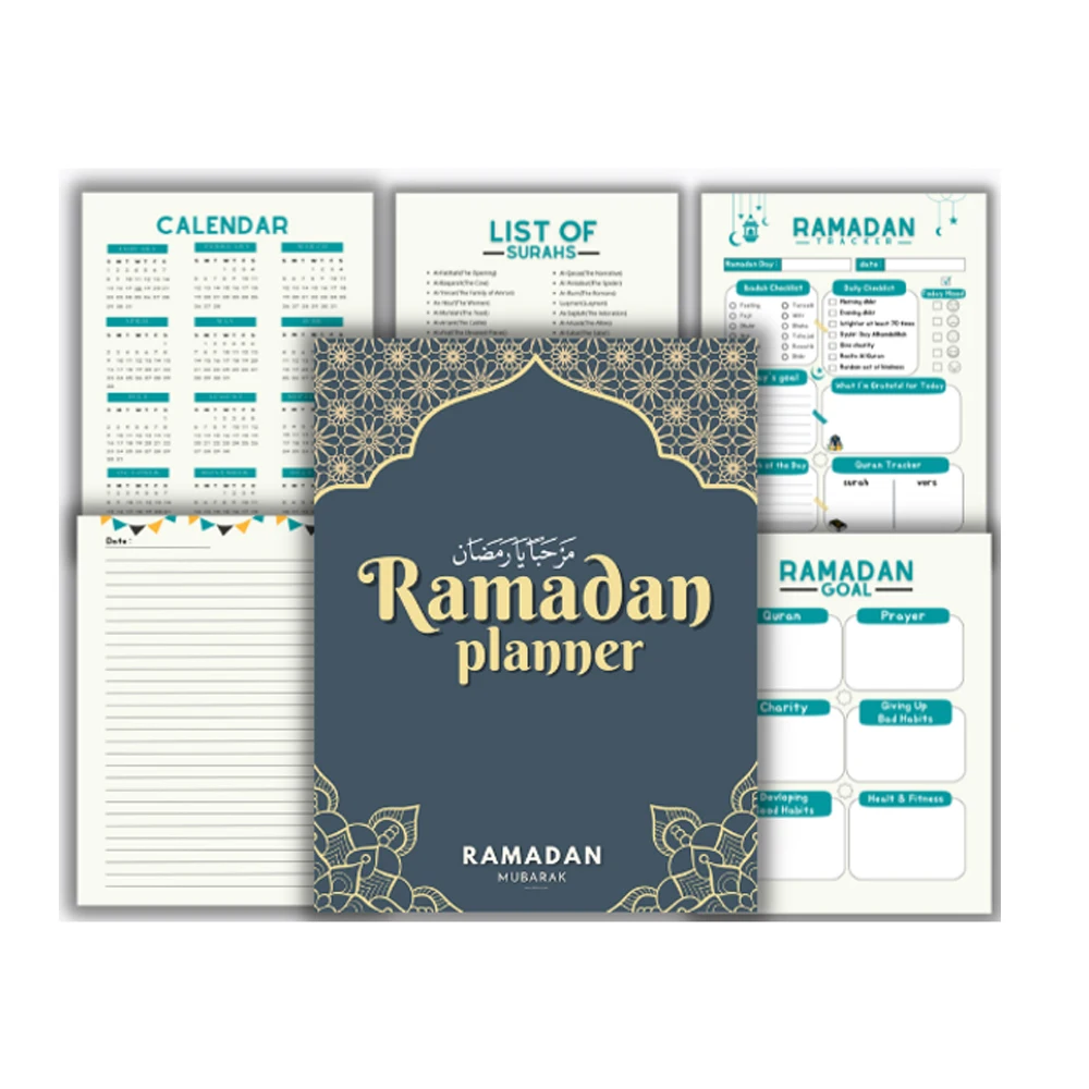 Customizable Ramadan Planner 2024 - Undated Tracker Journal