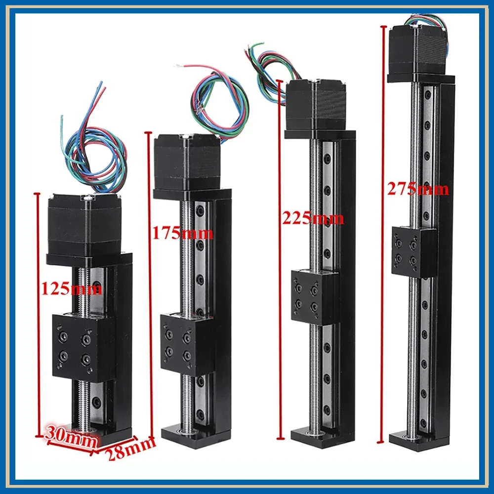 T-type Sliding Table Rail Linear Stage with Stepper Motor