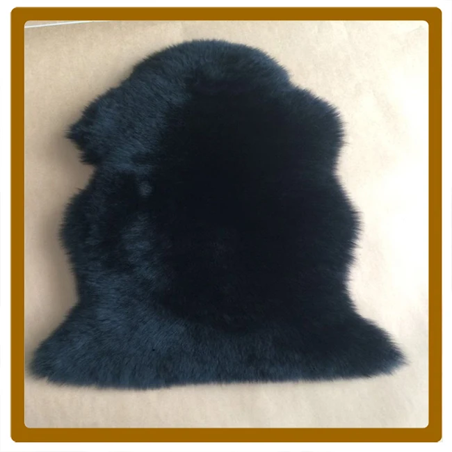 Single Pelt Long Hair Sheepskin Fur Rugs and Carpets Real Lamb Skin ...