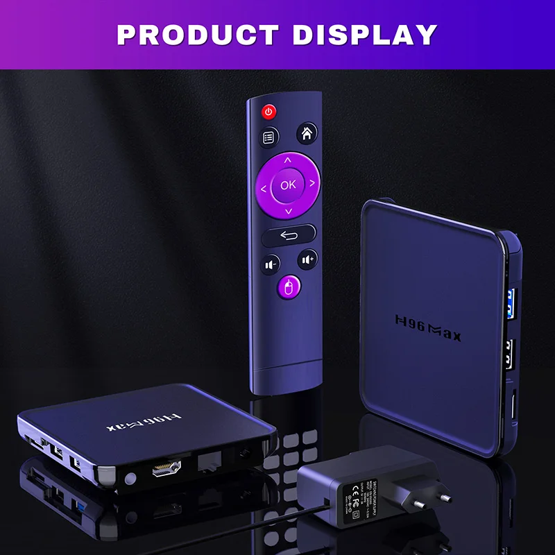 Newest Android 12.0 Tv Box H96 Max V12 Smart Tv Box Rockchip 3318 Media ...