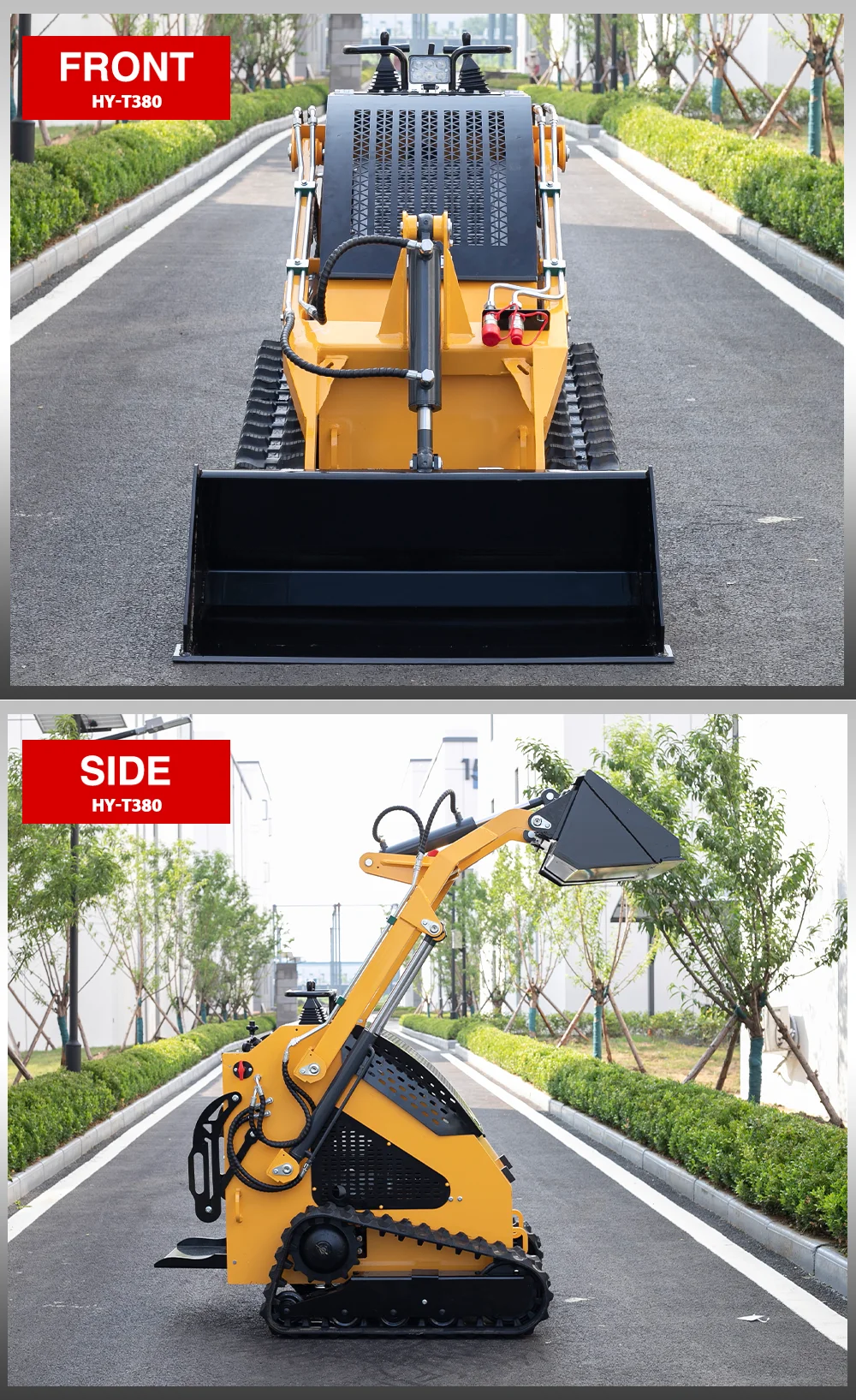 Fast Delivery Mini Skid Steer Loader with Rubber Tracks - Diesel ...