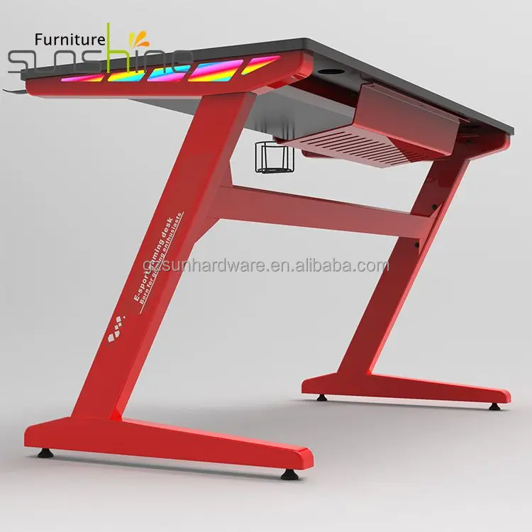 Guangzhou Electric Gaming Desk Smart Height Adjustable Led Racing Room ...